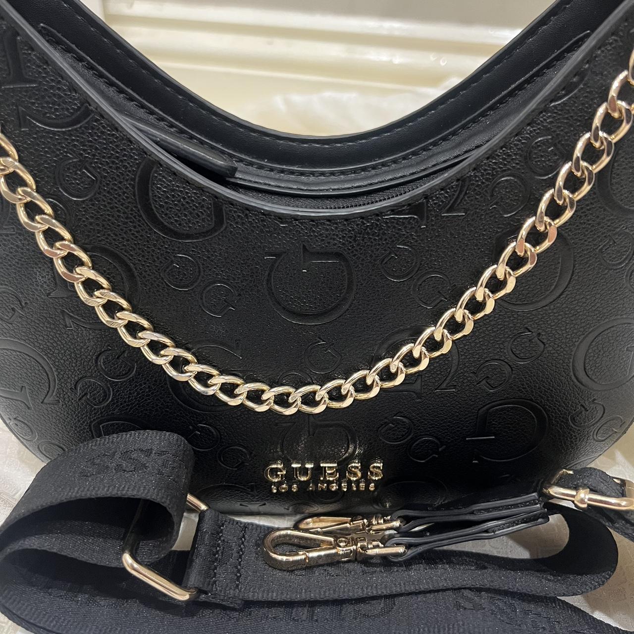 Guess Shoulder Bag- Gold Chain + Removable Shoulder... - Depop