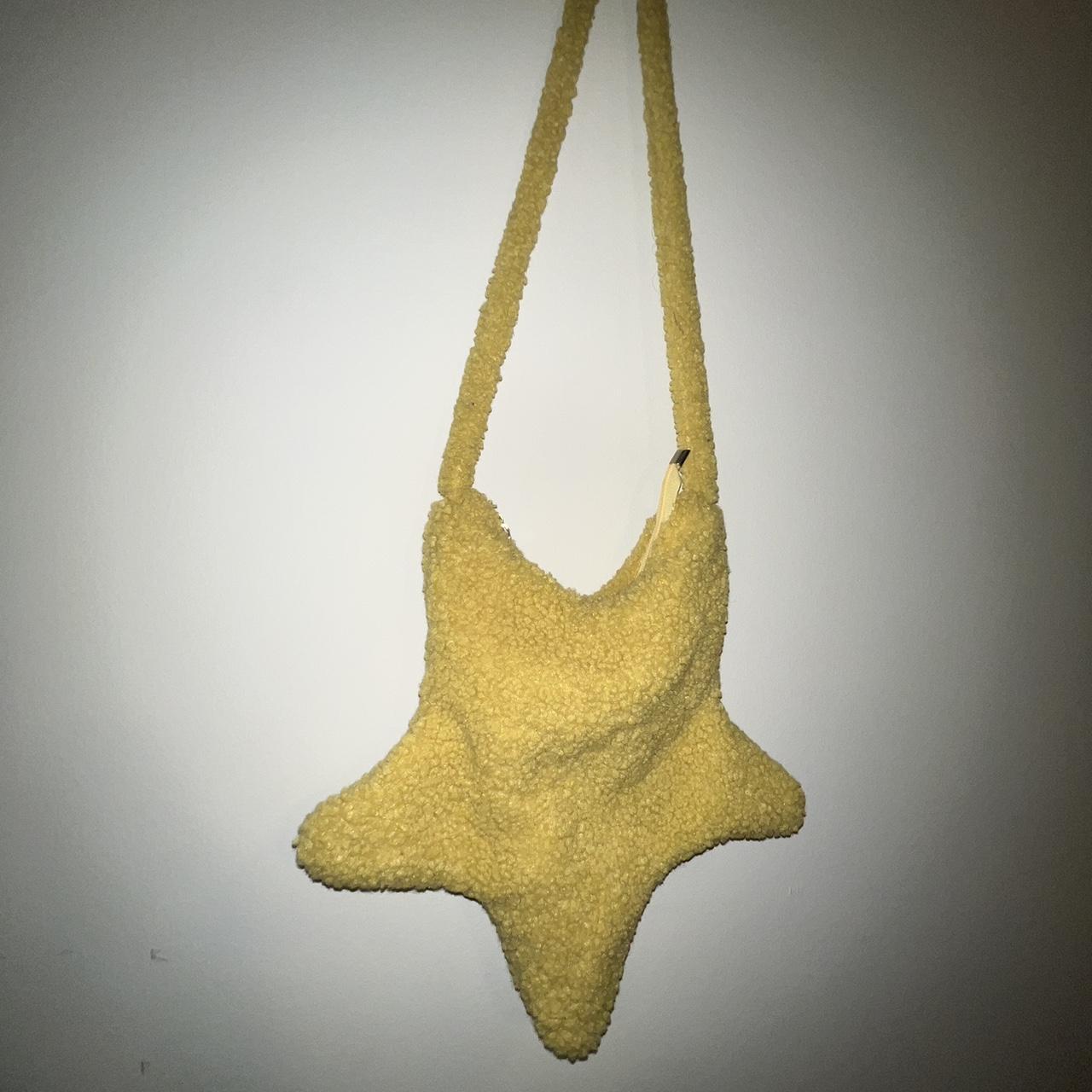 Bright Yellow Star Crossbody Bag - Depop