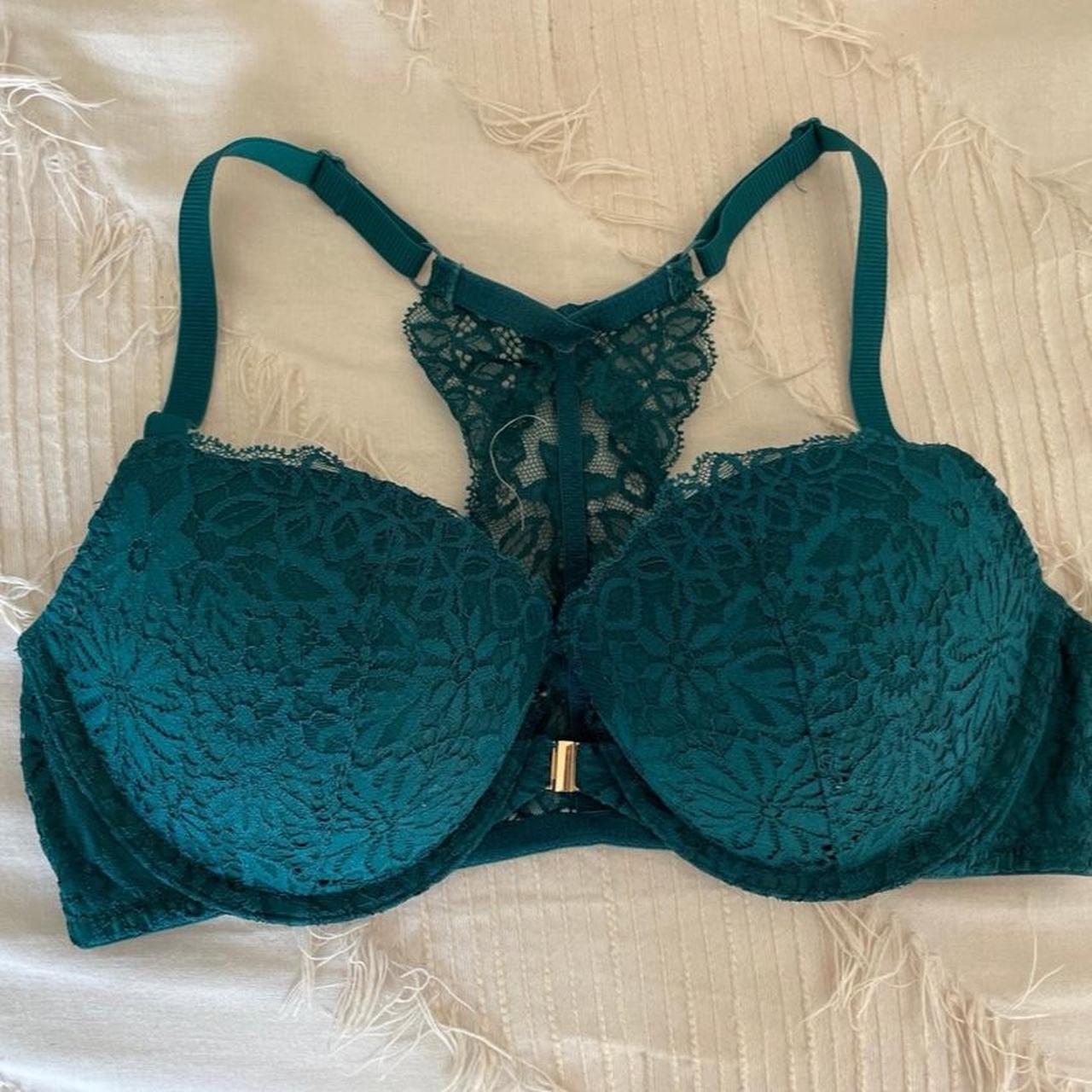 Auden front clasp bra in dark blue color. very... - Depop
