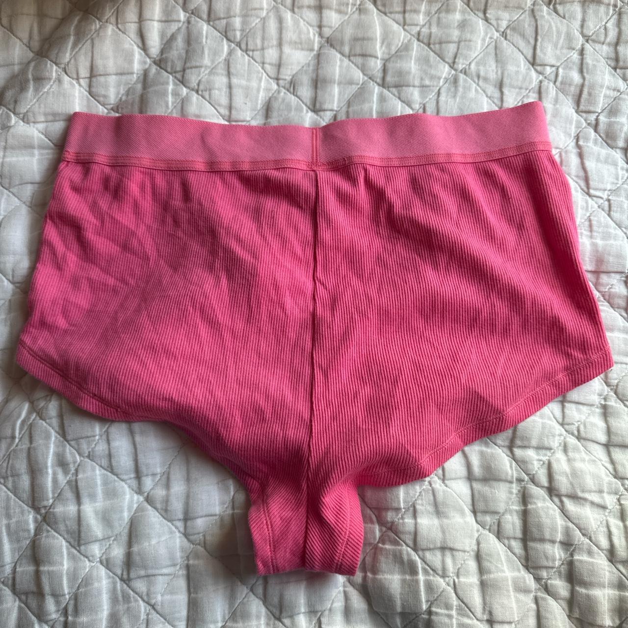 Skims Cotton Rib Short - SUGAR PINK (never worn!!!) - Depop