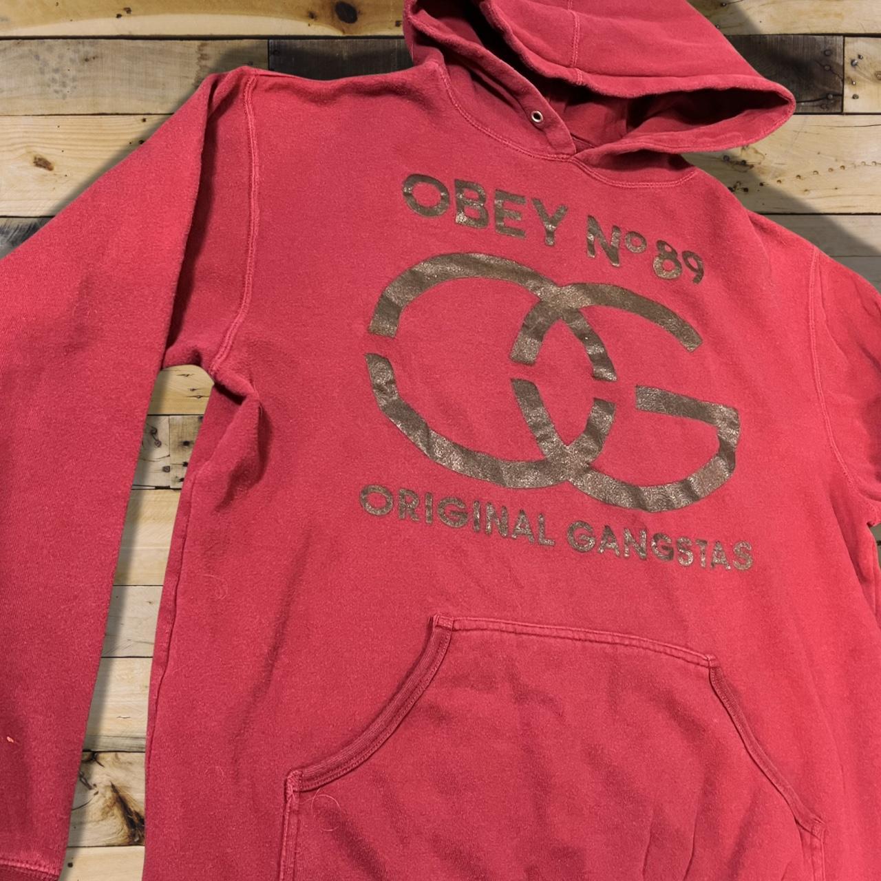 Obey Original Gangster Hoodie. Great condition and... - Depop
