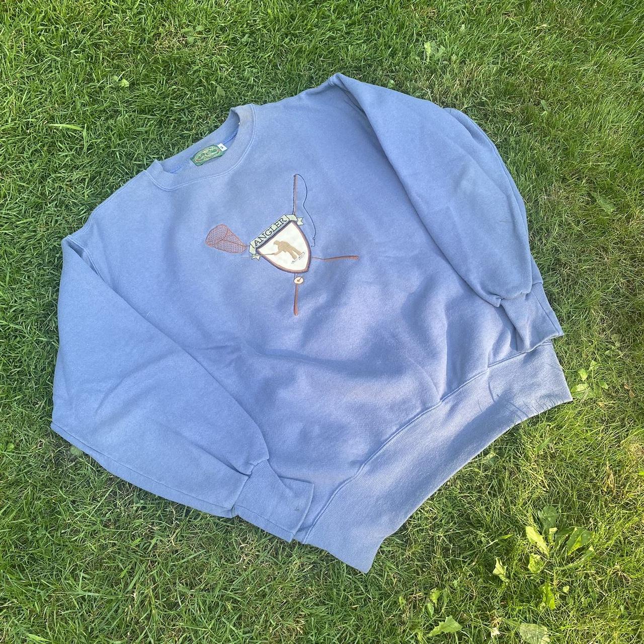 VTG 90’s Angler Fishing Crewneck Sweatshirt. Great... - Depop