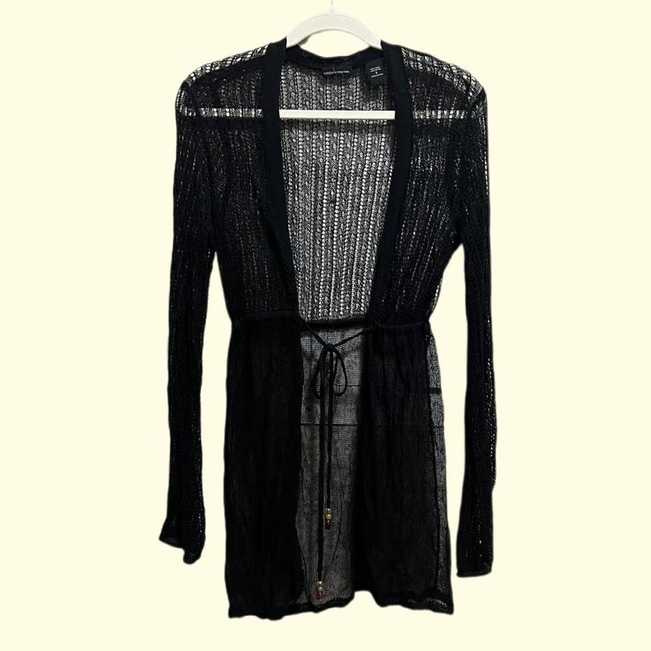 ~vintage moda international crochet cardigan~ size:... - Depop