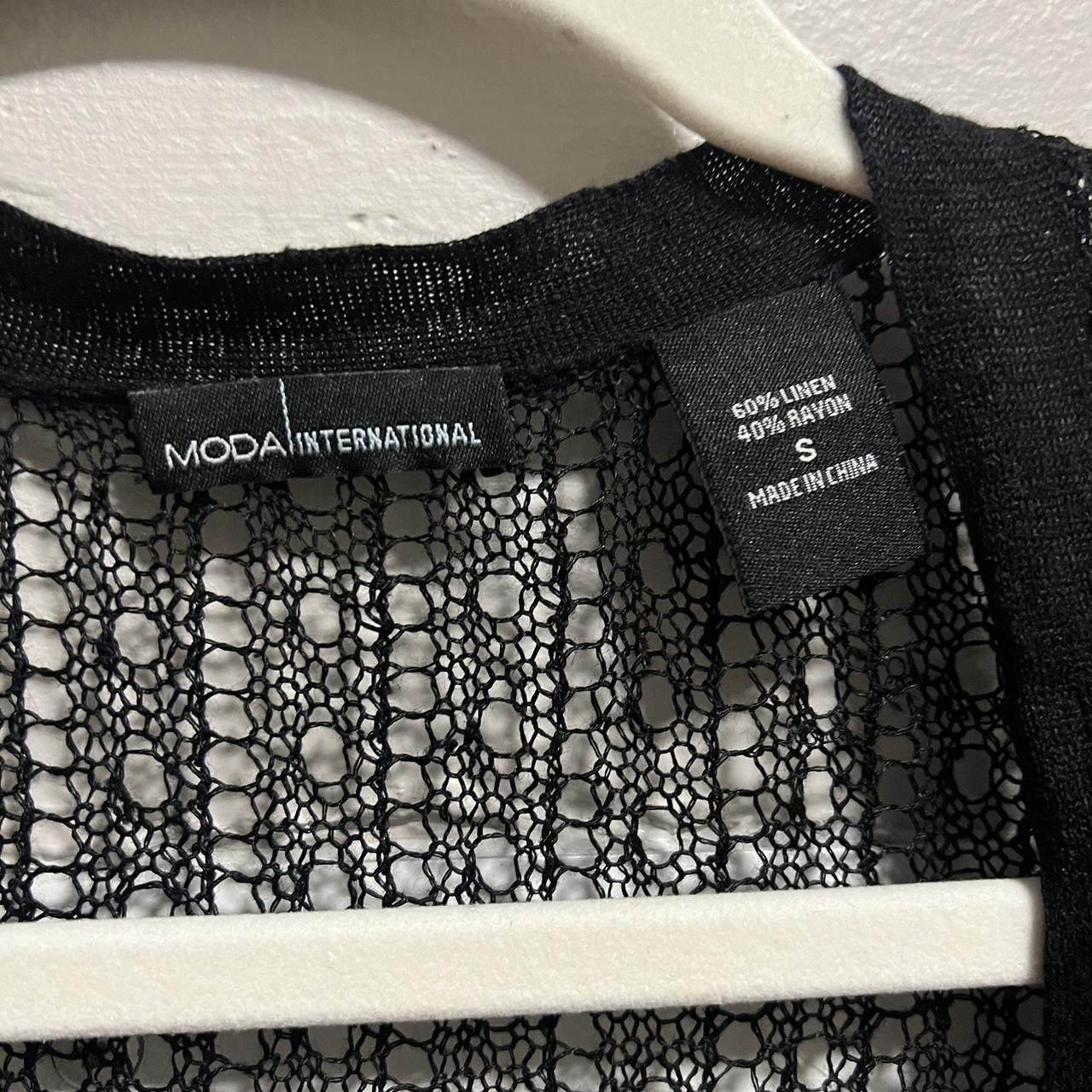 ~vintage moda international crochet cardigan~ size:... - Depop