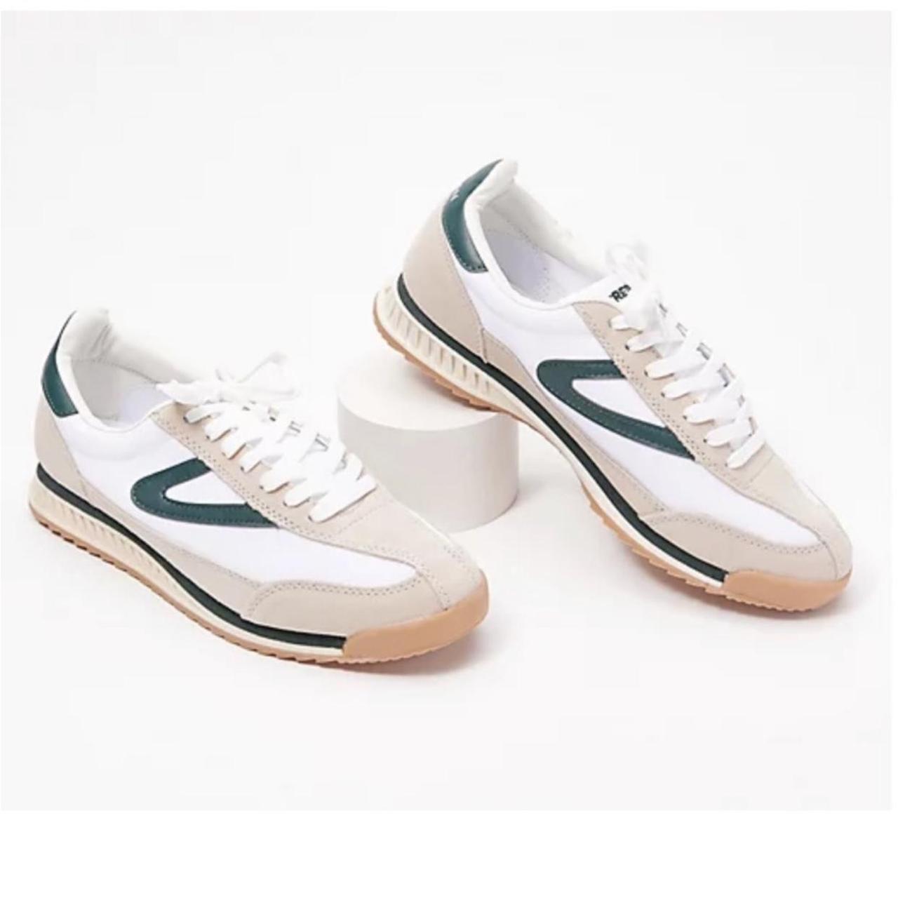 NWT! Tretorn Rawlins white with green logo I have... - Depop