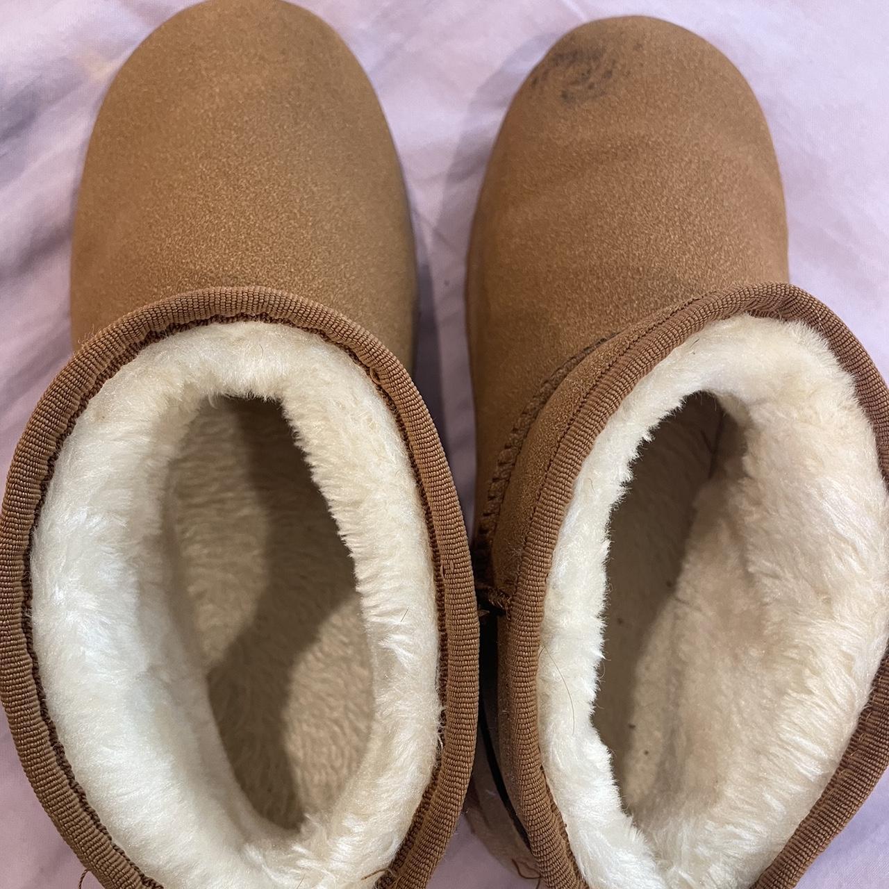 mini ugg dupe inside is super soft and comfy worn... - Depop