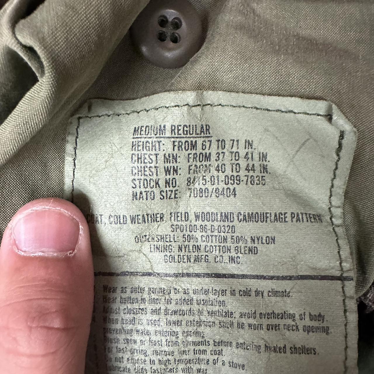 Old Army Issued Military Jacket (From my dad 🙏🏽) - Depop