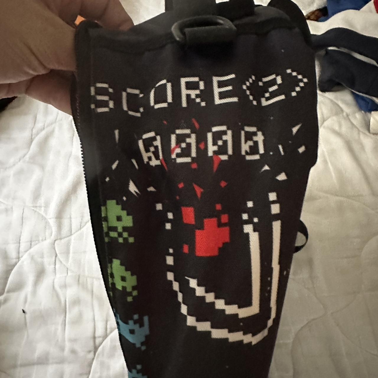 Space invaders spray ground backpack In really good... - Depop