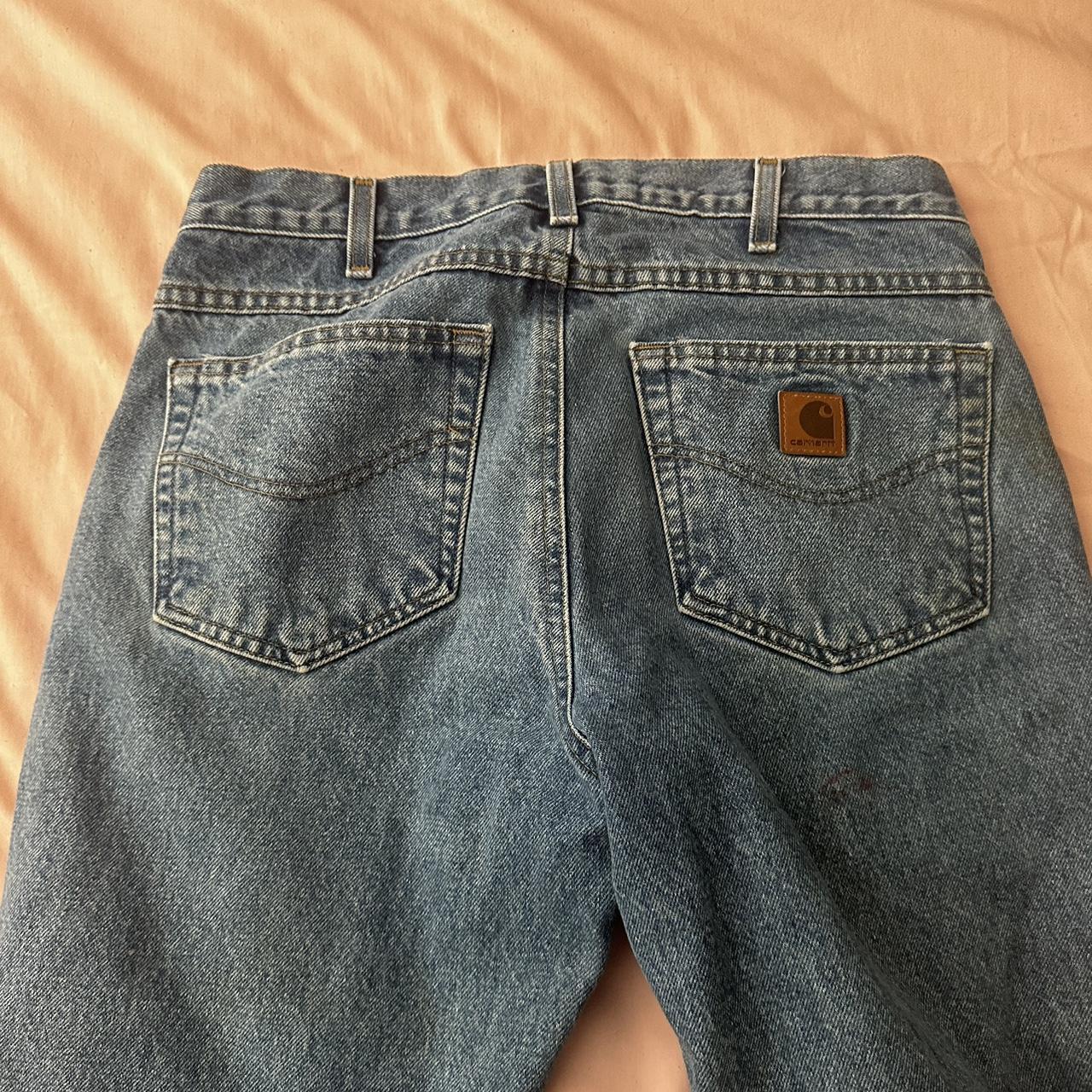 Carhartt jeans Awesome paint splatter for... - Depop