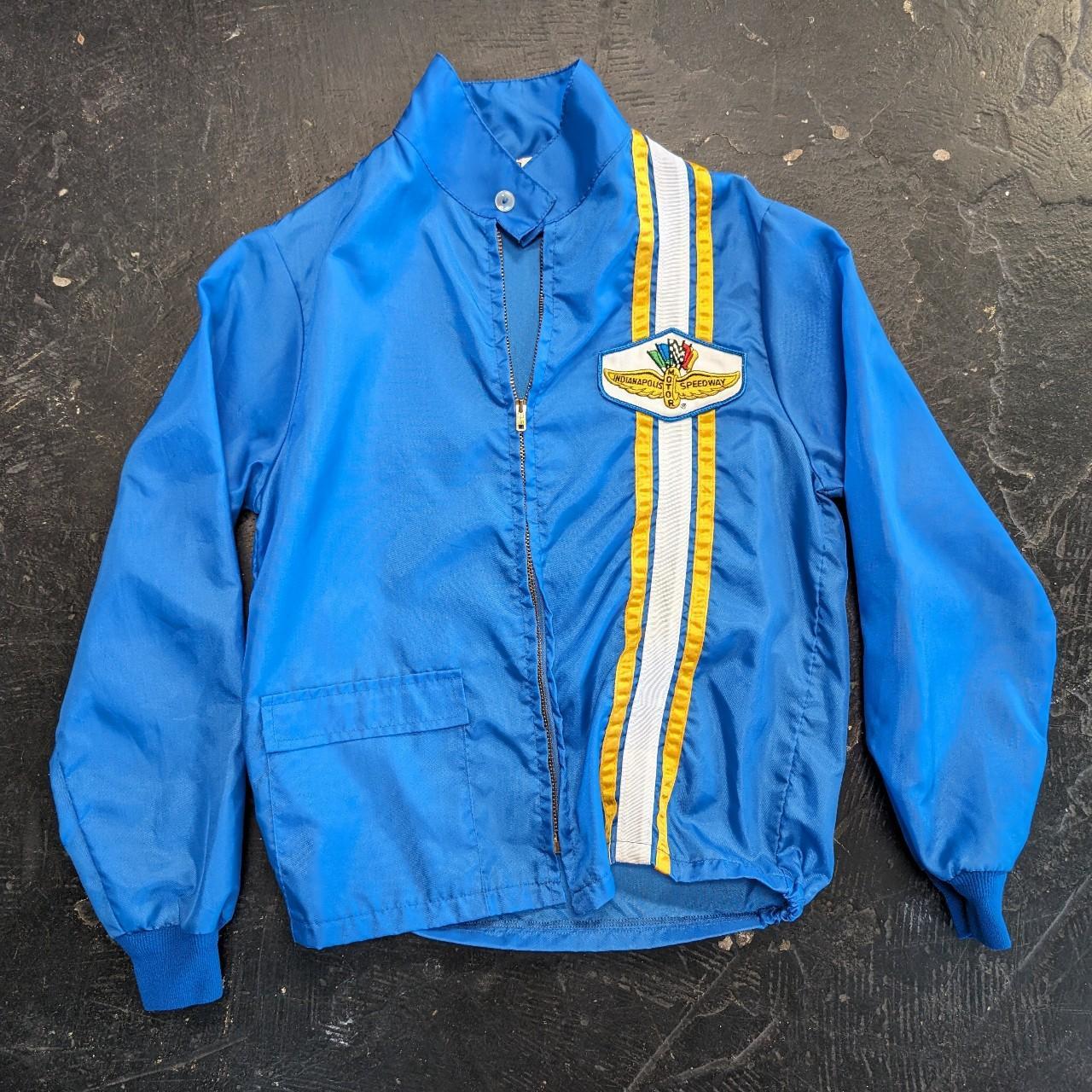 INDIANAPOLIS MOTOR SPEEDWAY LONG SLEEVE JACKET Blue... - Depop