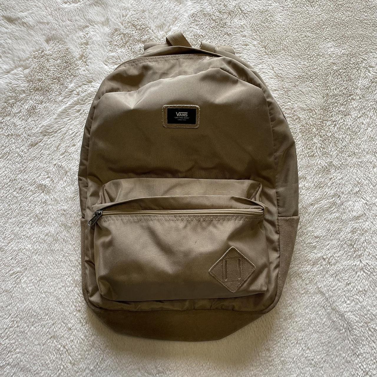 VANS Old Skool tan backpack #vans #school... - Depop
