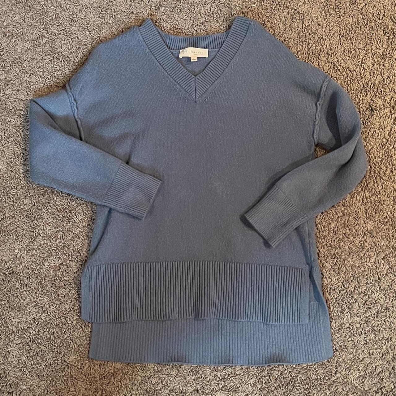Blue soft sweater 💙 size M sooo comfy - Depop