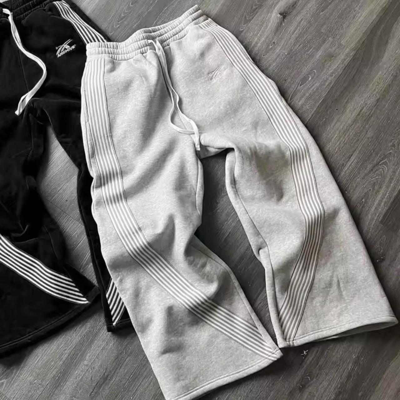Y2K black Archive sweatpants great condition size... | Depop
