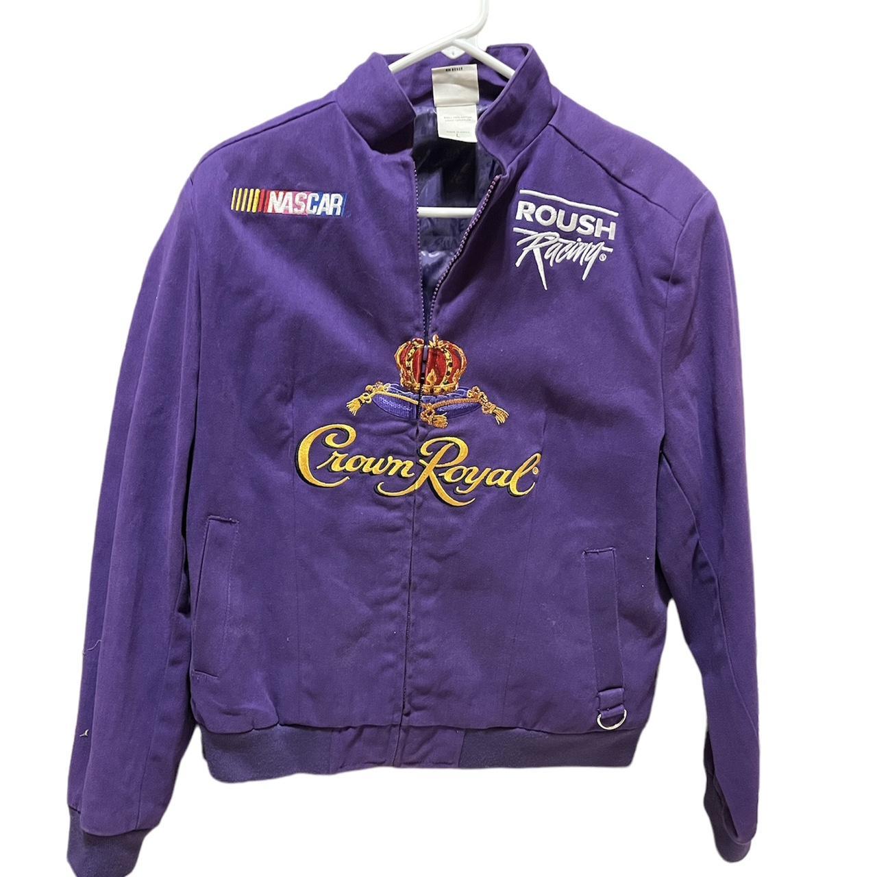 Vintage Nascar Crown Royal Roush Racing Jacket... - Depop