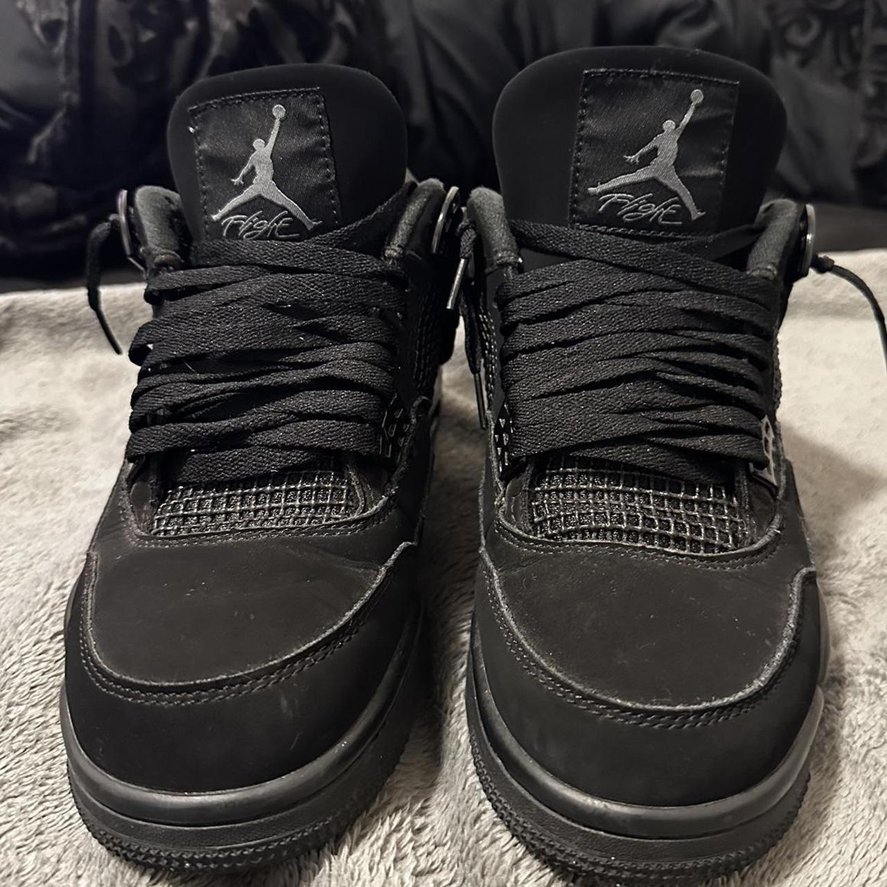 Black Cat 4s Size 9.5 Worn 4 times Throw me offers - Depop