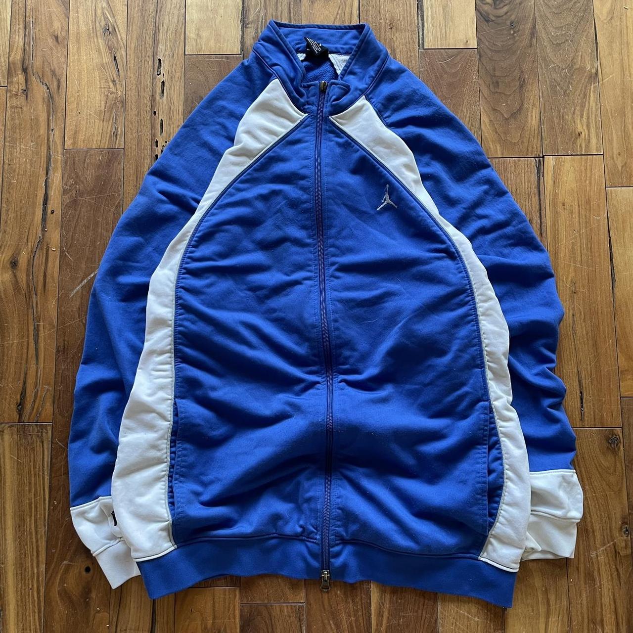 Super sick air Jordan zip up with amazing graphic,... | Depop