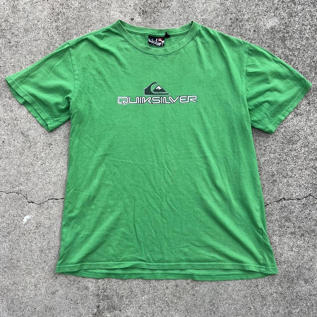 Vintage green Quiksilver Tshirt Nice and simple... - Depop