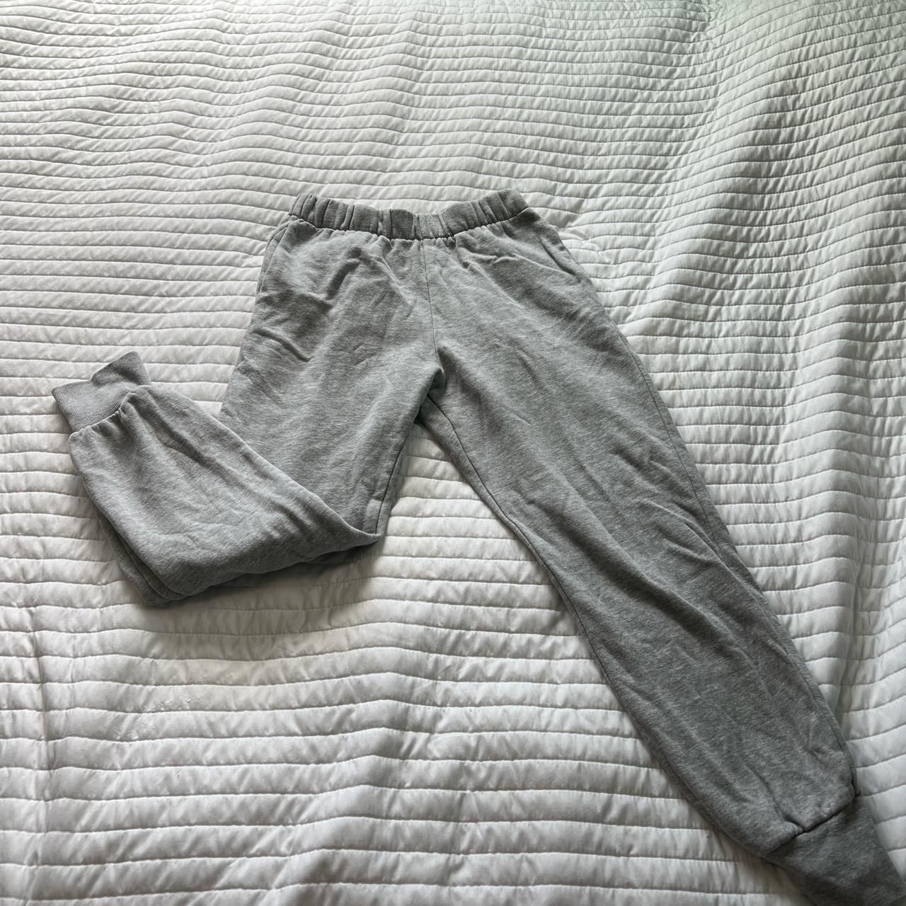 Girls light grey sweatpants. Soft and comfy. Women’s... - Depop