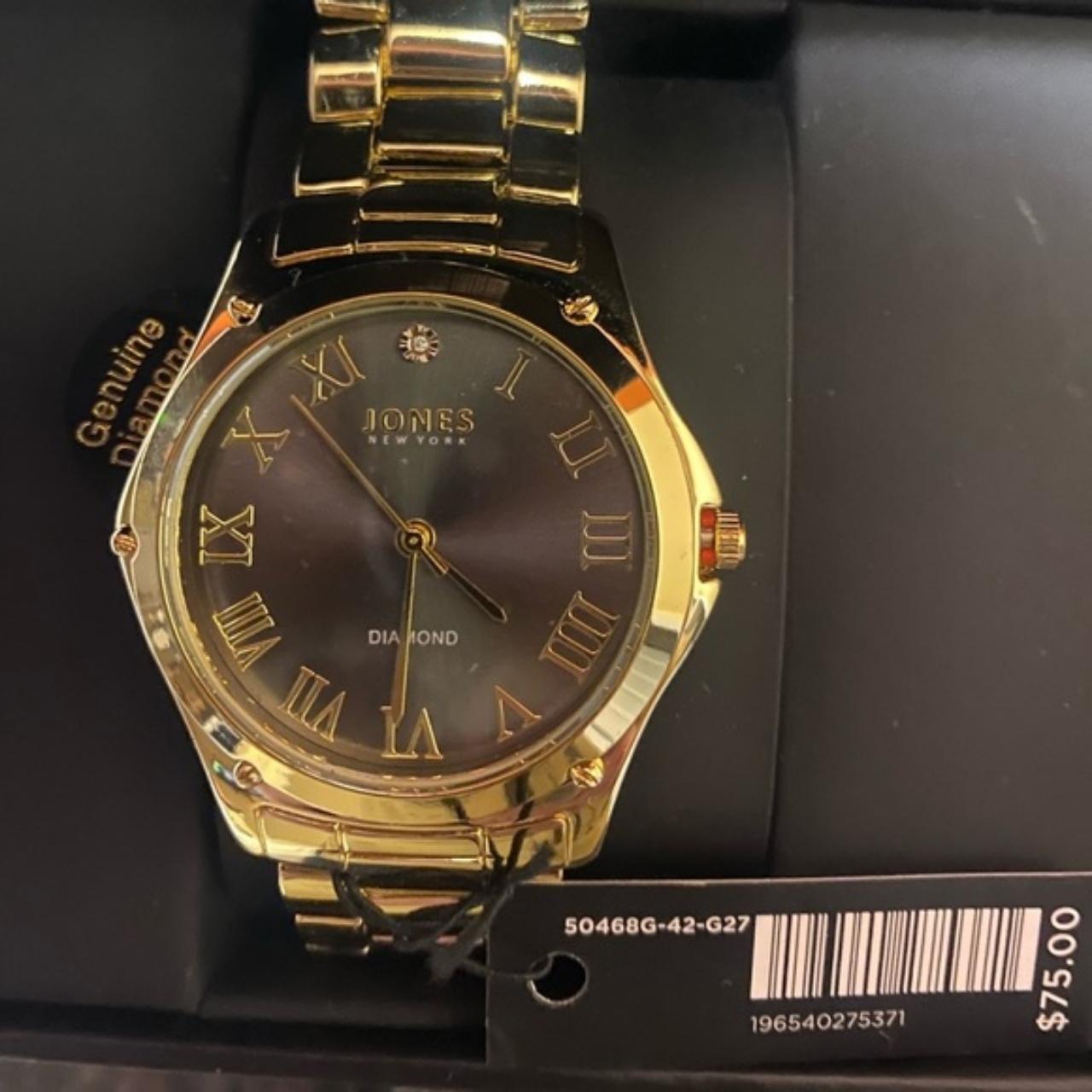 Jones New York Diamond Collection Watch Gold with... | Depop