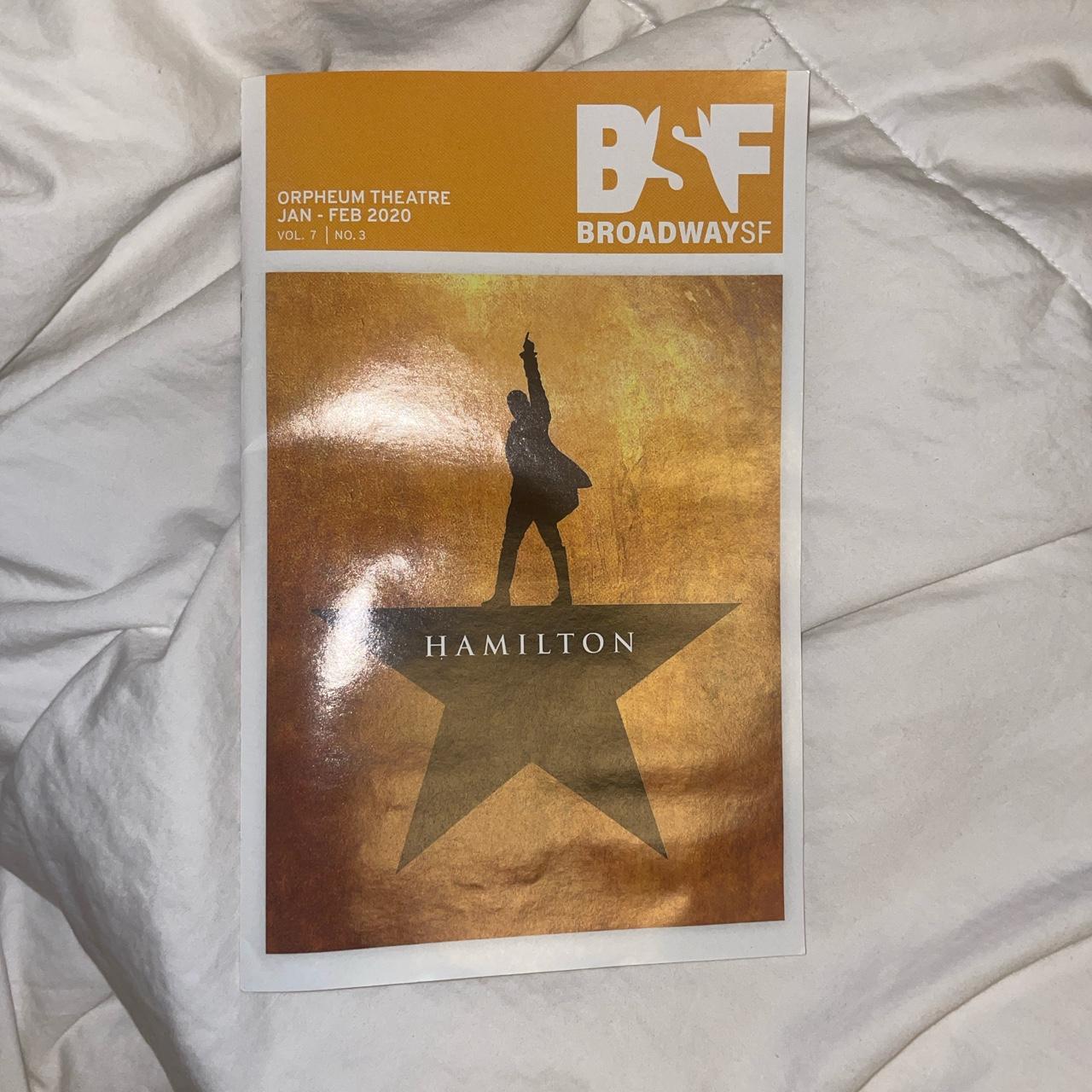 hamilton san francisco playbill 2019-2020 2 bsf... - Depop