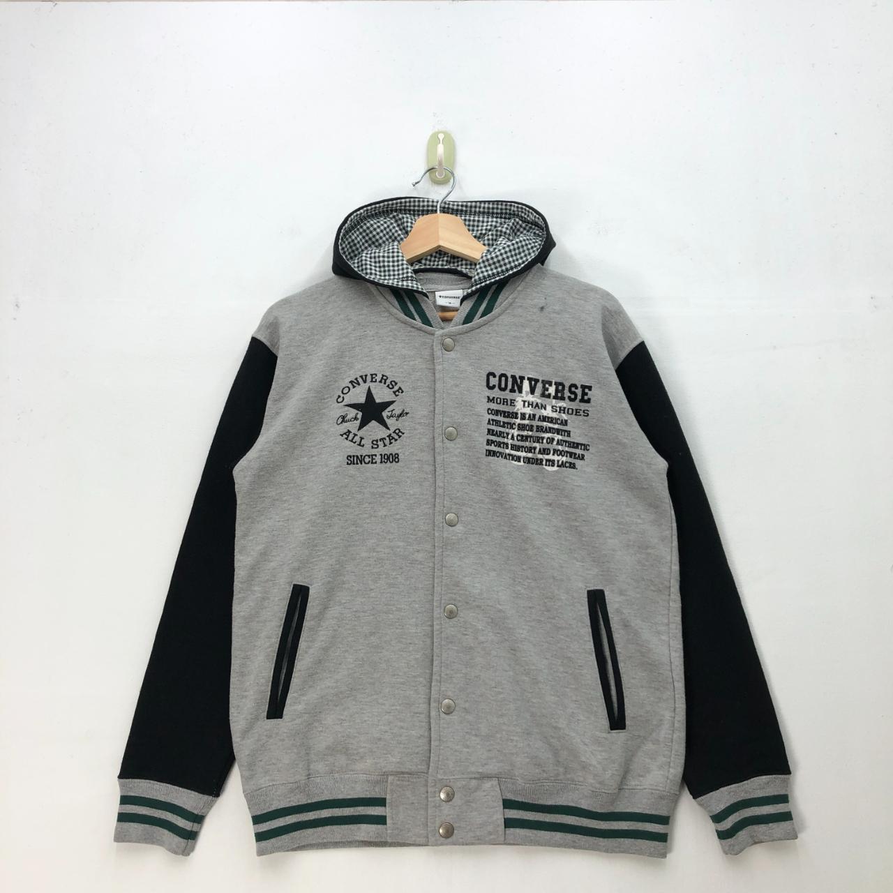 Vintage Converse Sweater Hoodie Converse Hooded... - Depop