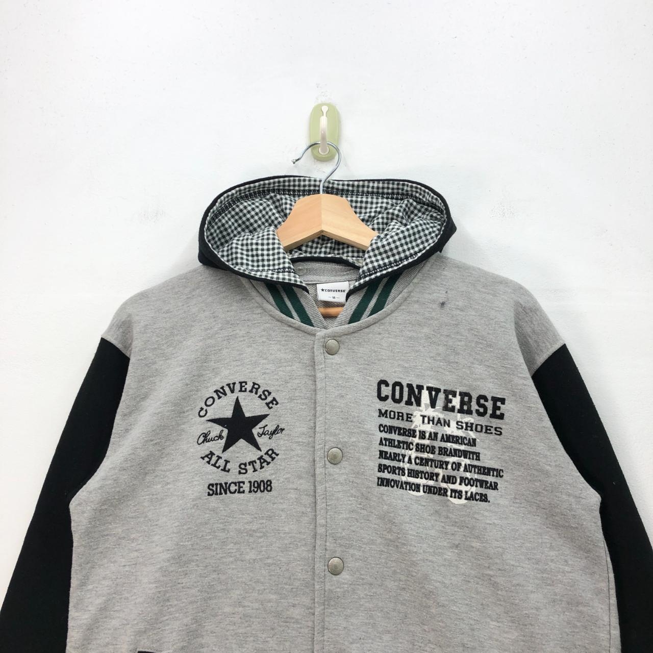 Vintage Converse Sweater Hoodie Converse Hooded... - Depop