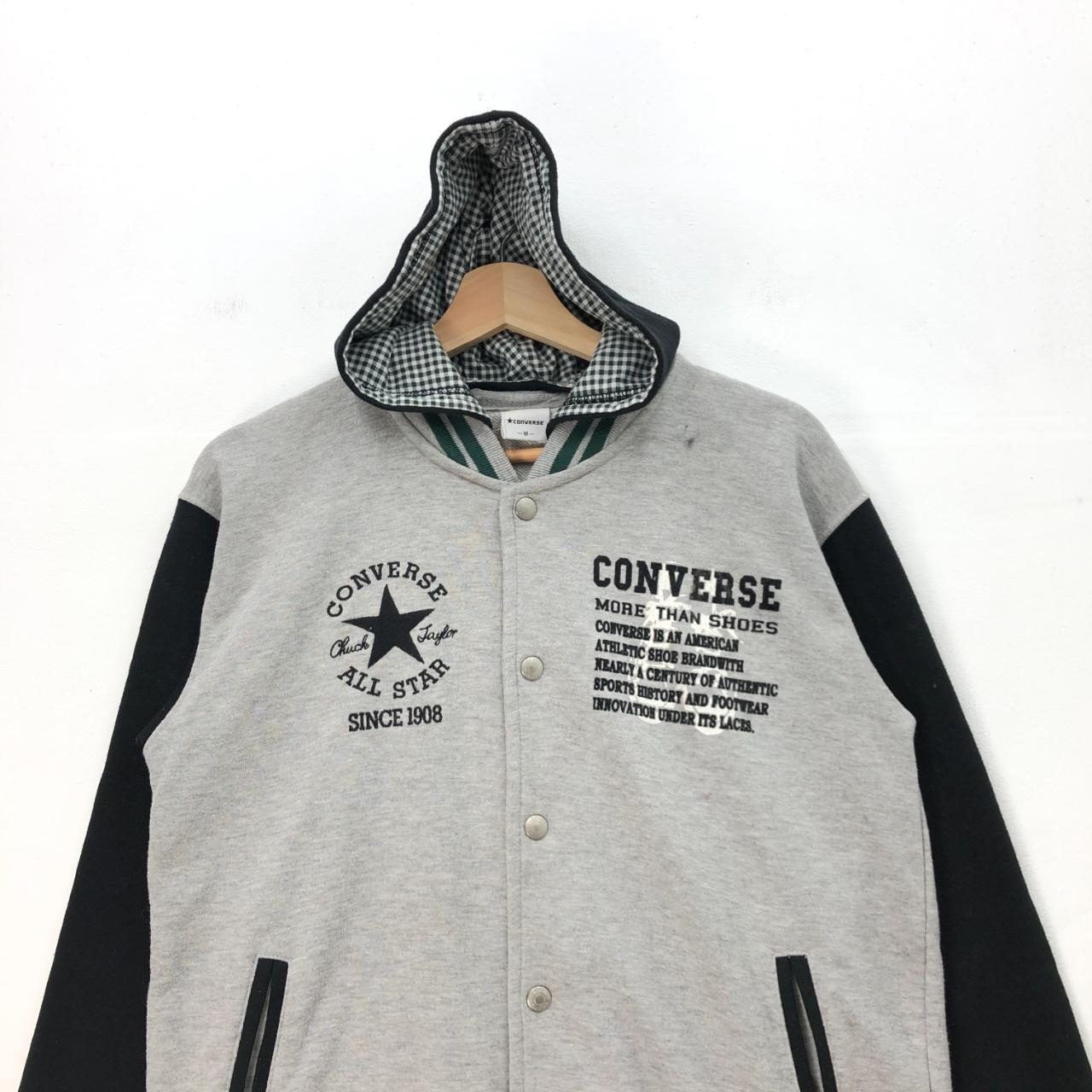 Vintage Converse Sweater Hoodie Converse Hooded... - Depop
