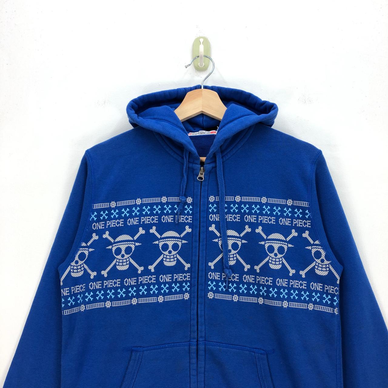 One Piece Sweater Japanese Anime Zipper Sweatshirt |... - Depop