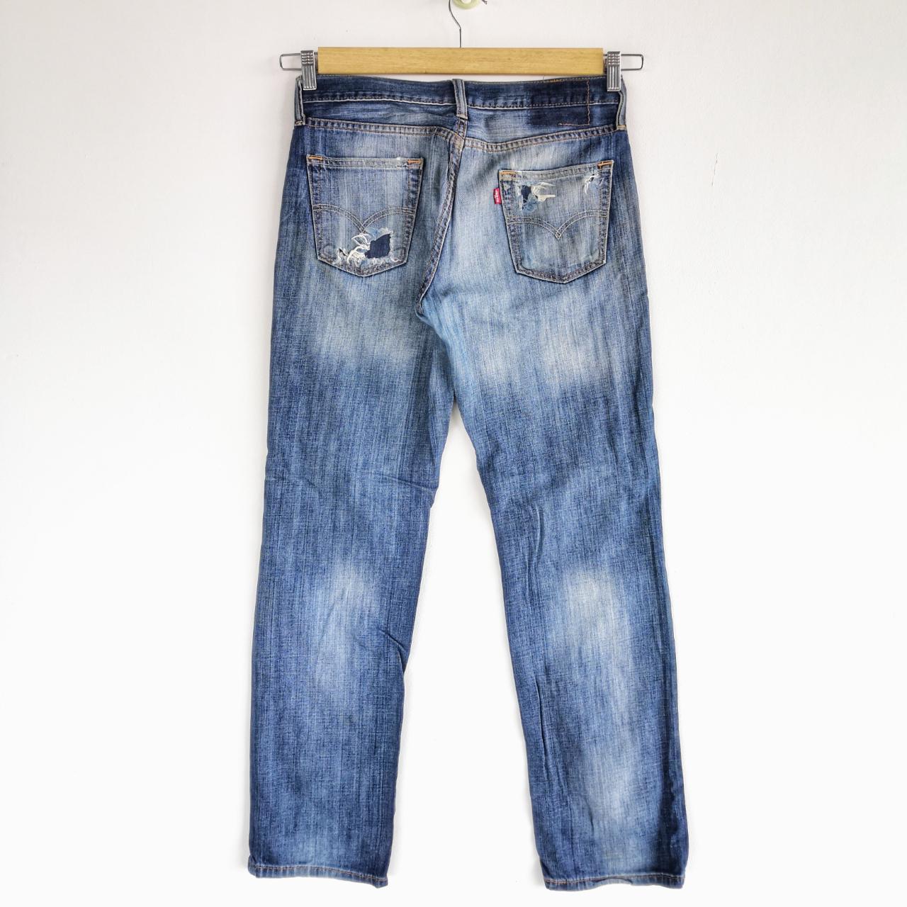 Rusty Women's Blue and Navy Jeans | Depop