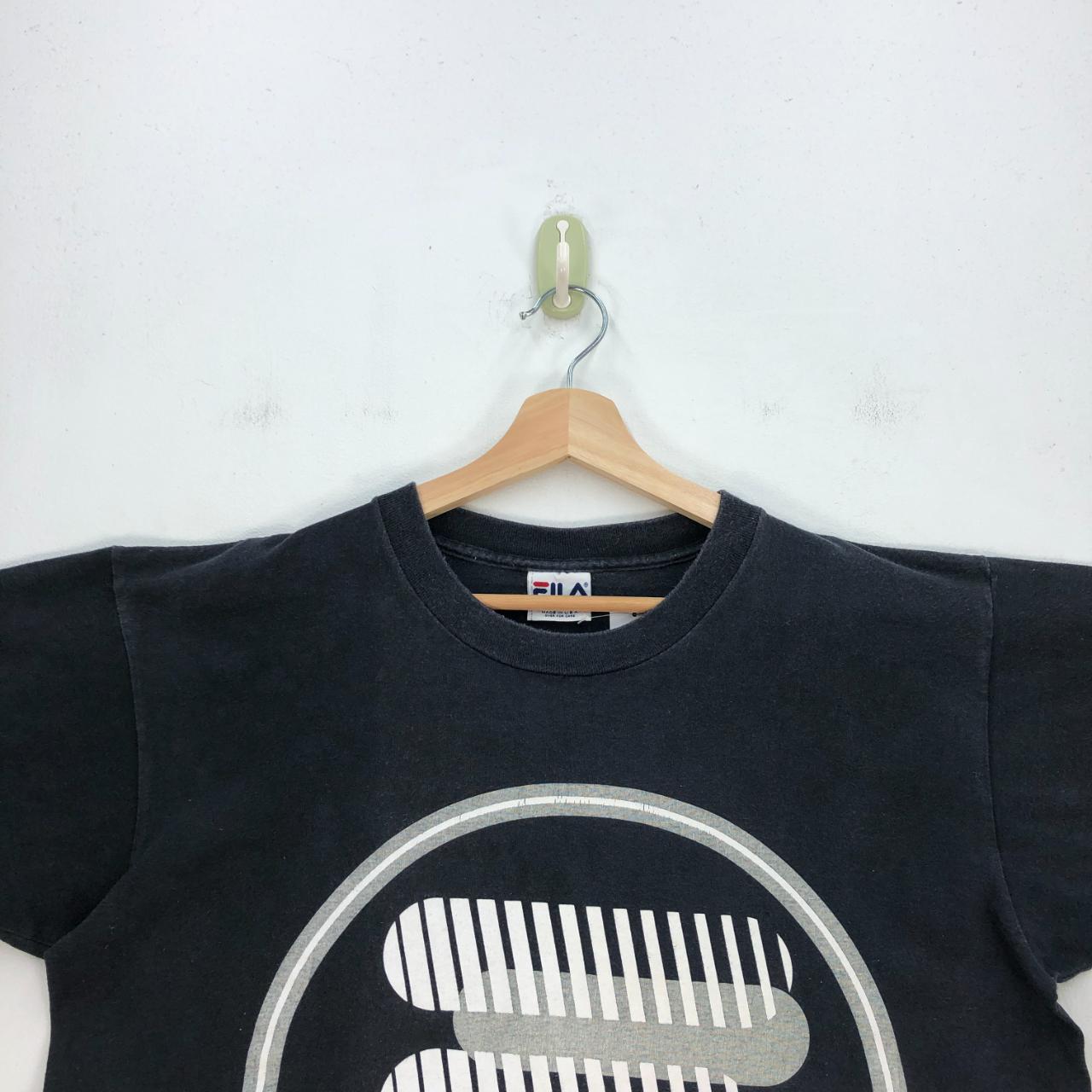 Vintage 90s Fila T Shirt Vintage Fila Script Logo... - Depop