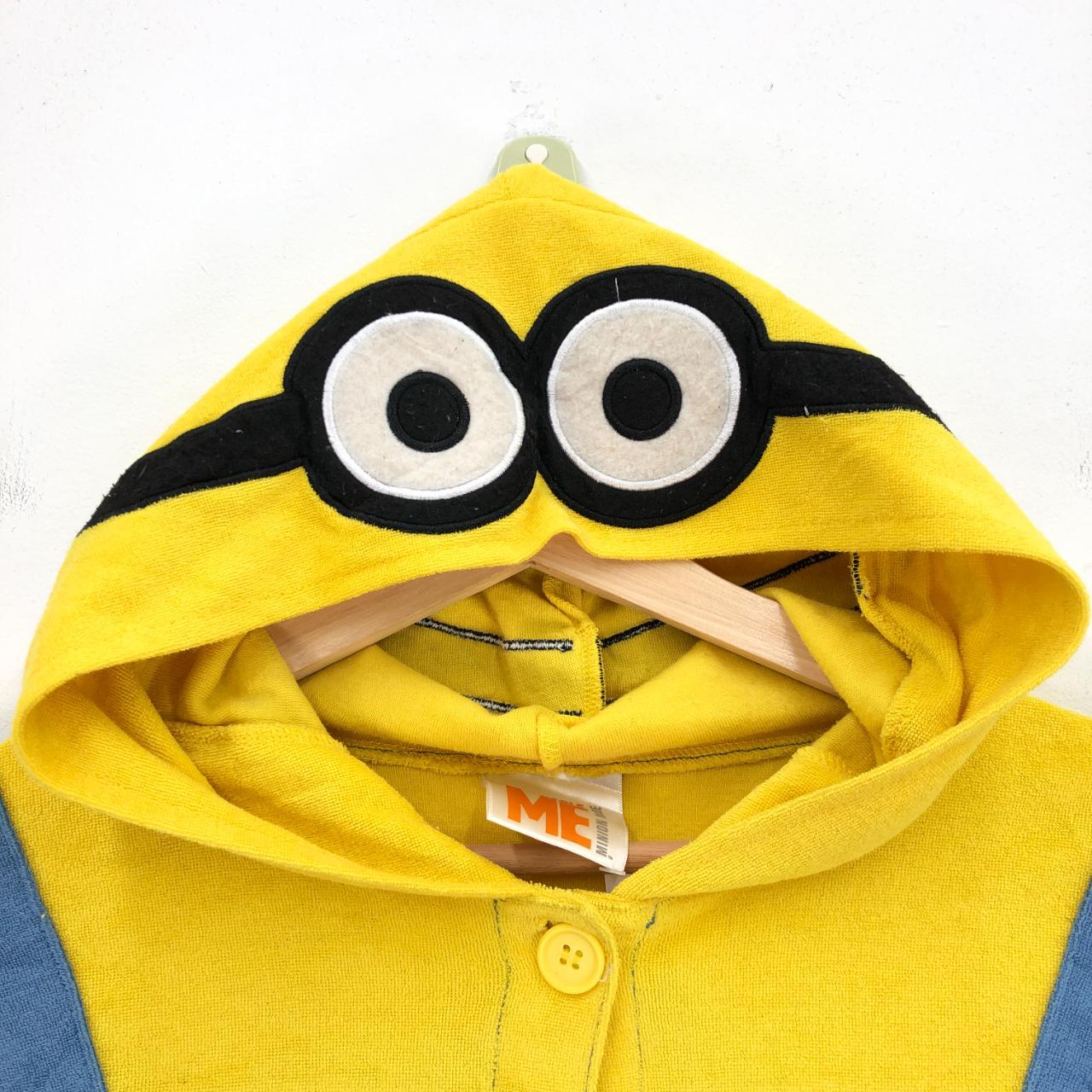 Y2K Yellow Minion Sweater Hoodie Despicable Cartoon... - Depop
