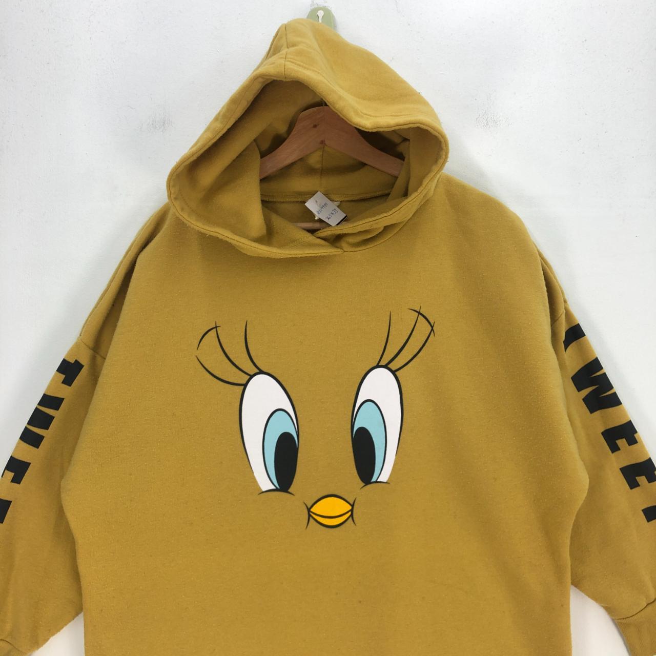 Tweety Bird Sweatshirt Hooded Warner Bros Cartoon... - Depop