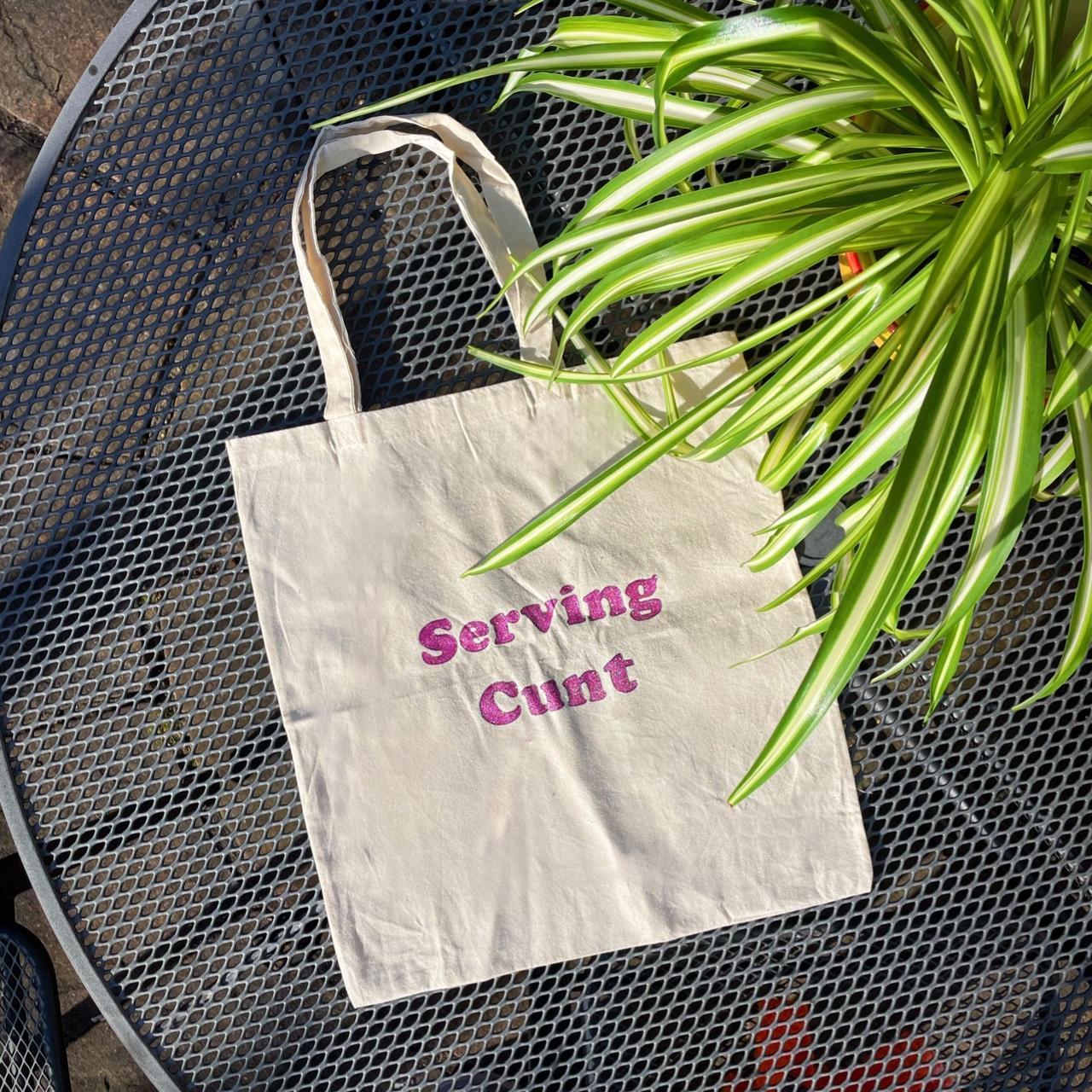 ‘Serving Cvnt’ tote bag Made from 100% recycled... - Depop