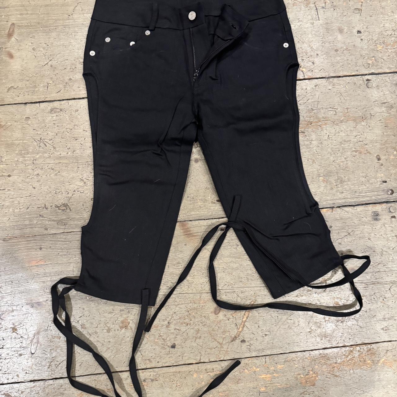 Nasir Mazhar side cut out jean shorts - Depop