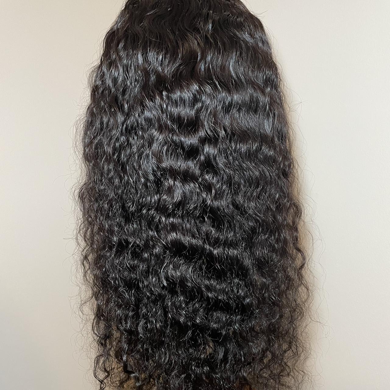 24 inch water wave glueless wig! 150% density WORN... - Depop