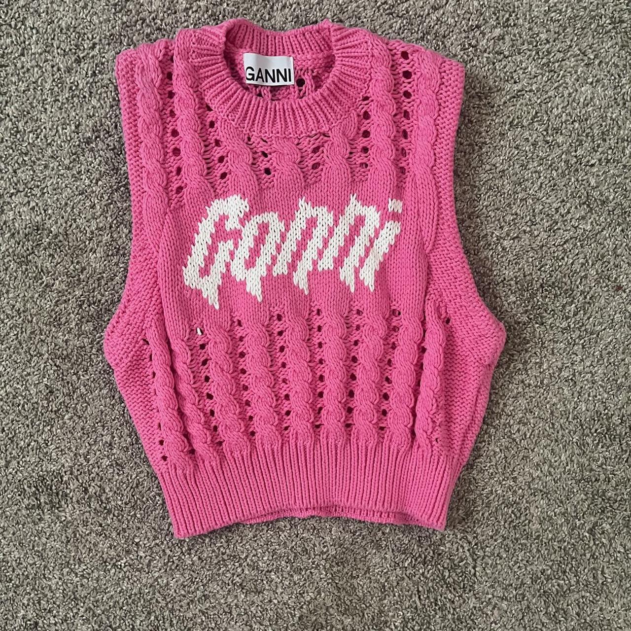 GANNI Pink Women’s Vest -Never worn -paid $180 SOLD... - Depop