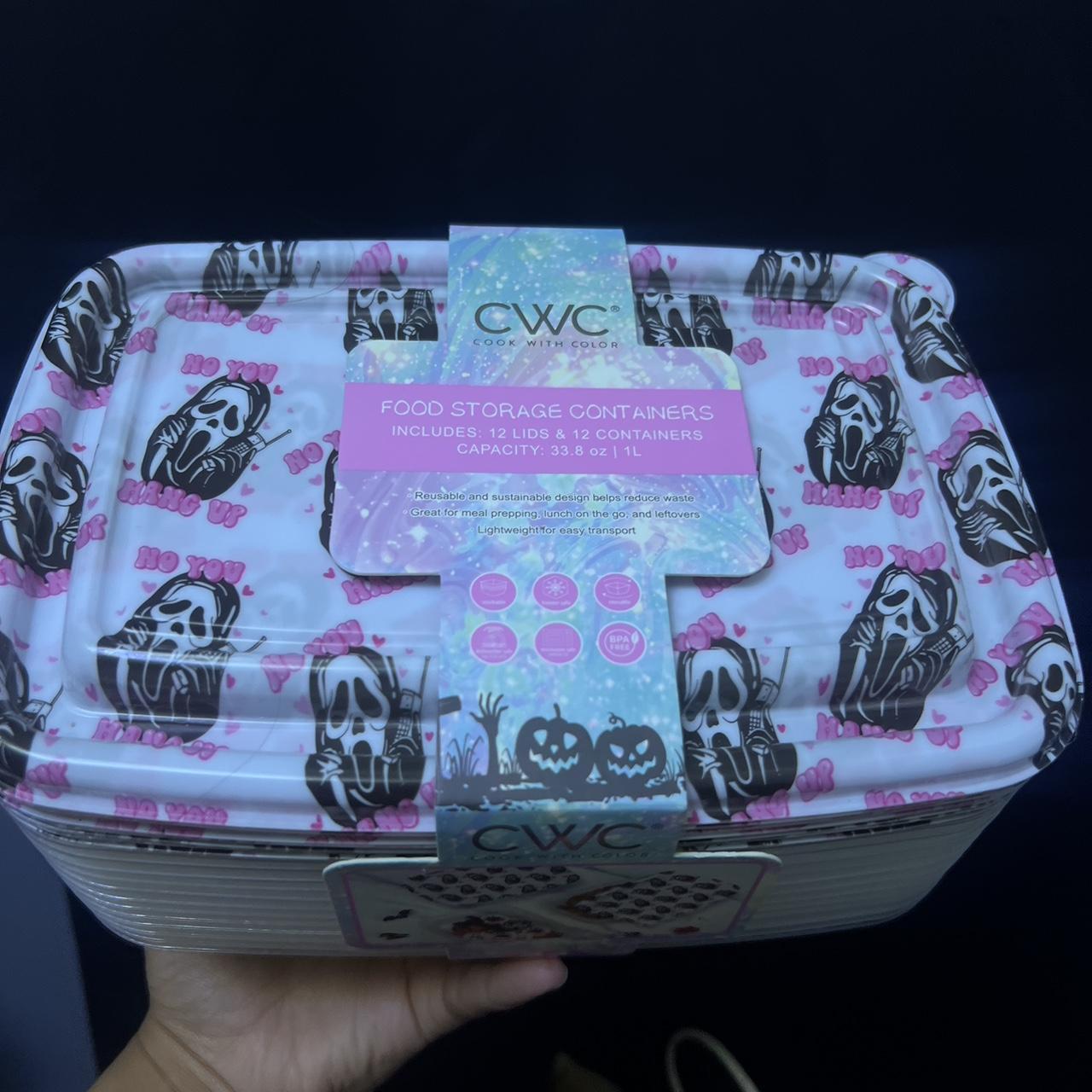 Ghost face food storage containers - Depop