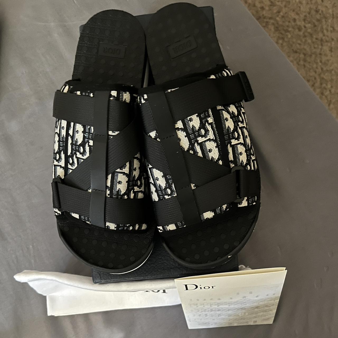 Dior Men's Black Sandals | Depop