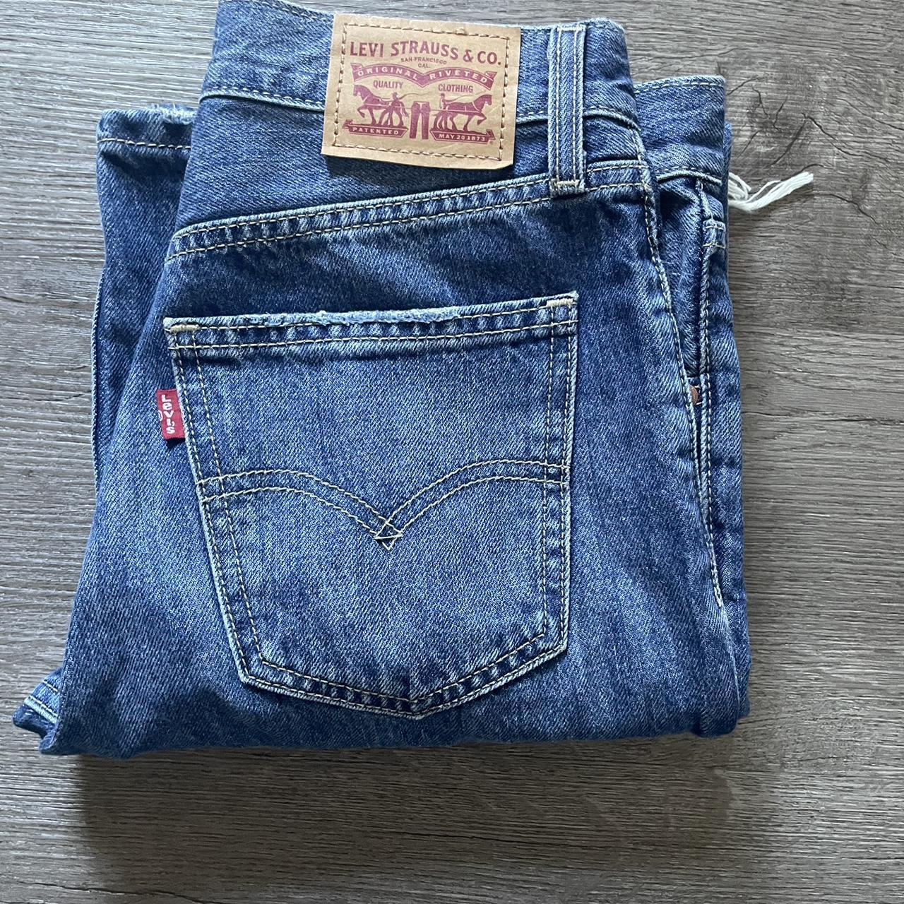 Levis Low Pro Straight Ripped Jeans W24” straight... - Depop