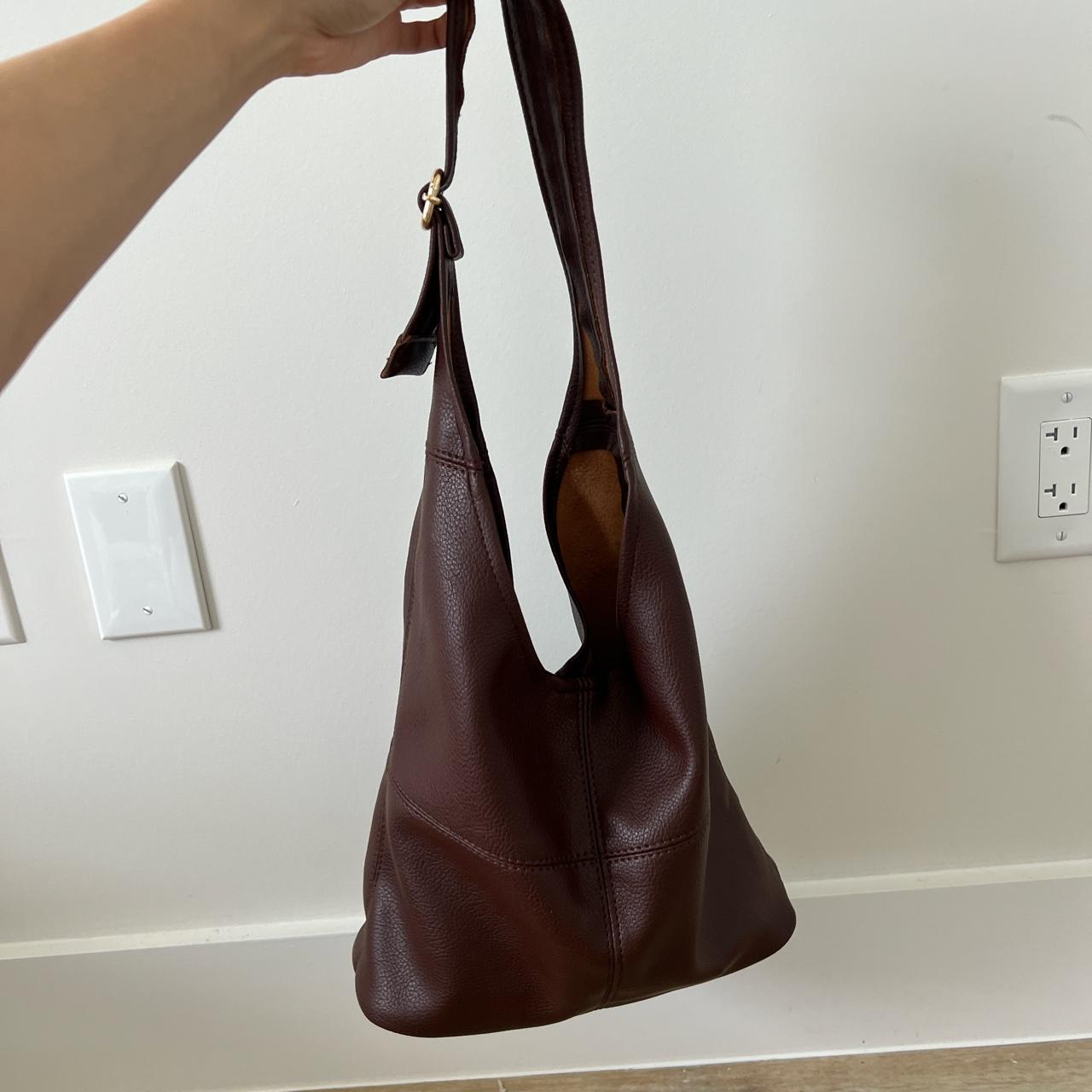 Brown fall autumn hobo slouch bag From Korea Comes... - Depop