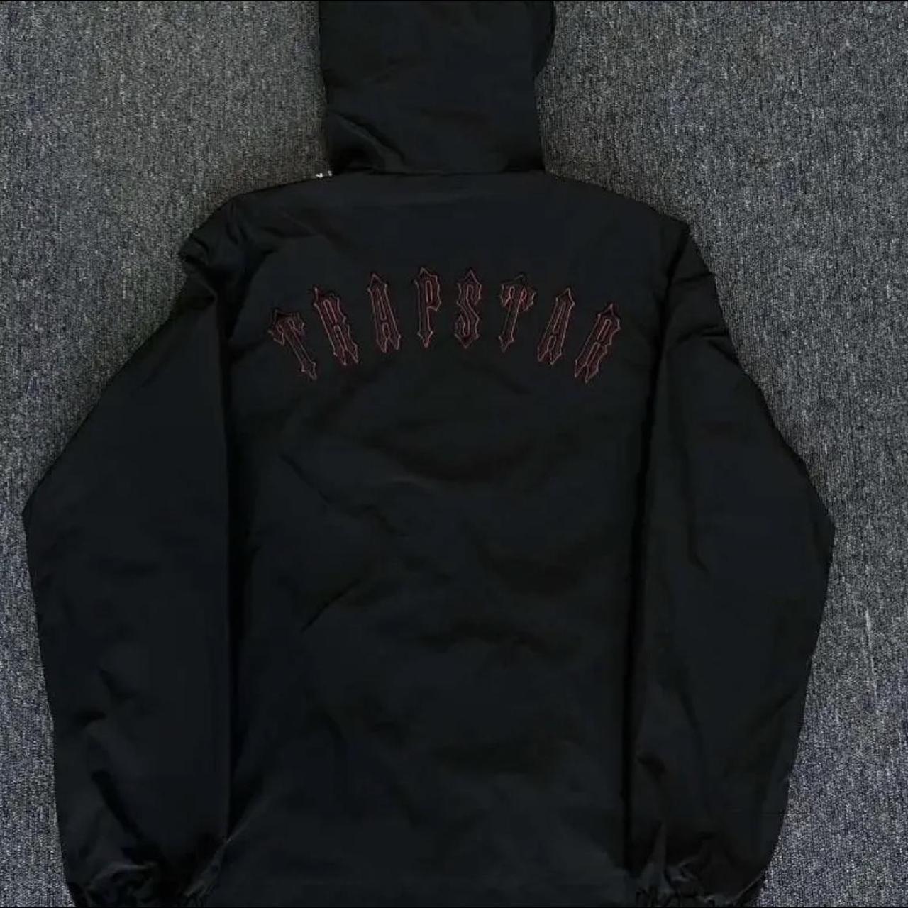 trapstar coat,black and red, comfy ,size M Tags... - Depop
