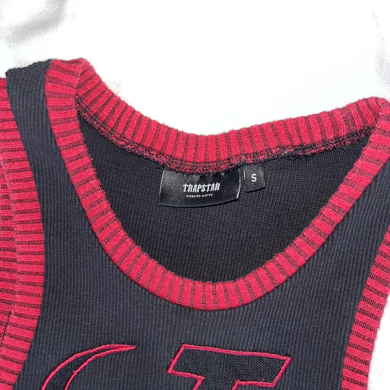Black and red trapstar top size 8 Womens crop... - Depop