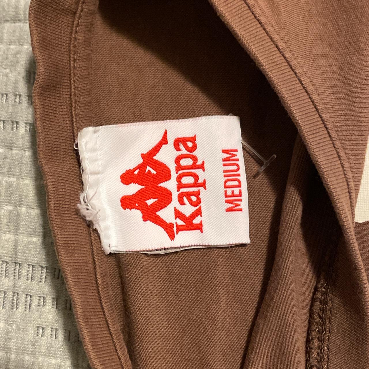 Medium Brown Kappa tee - Depop