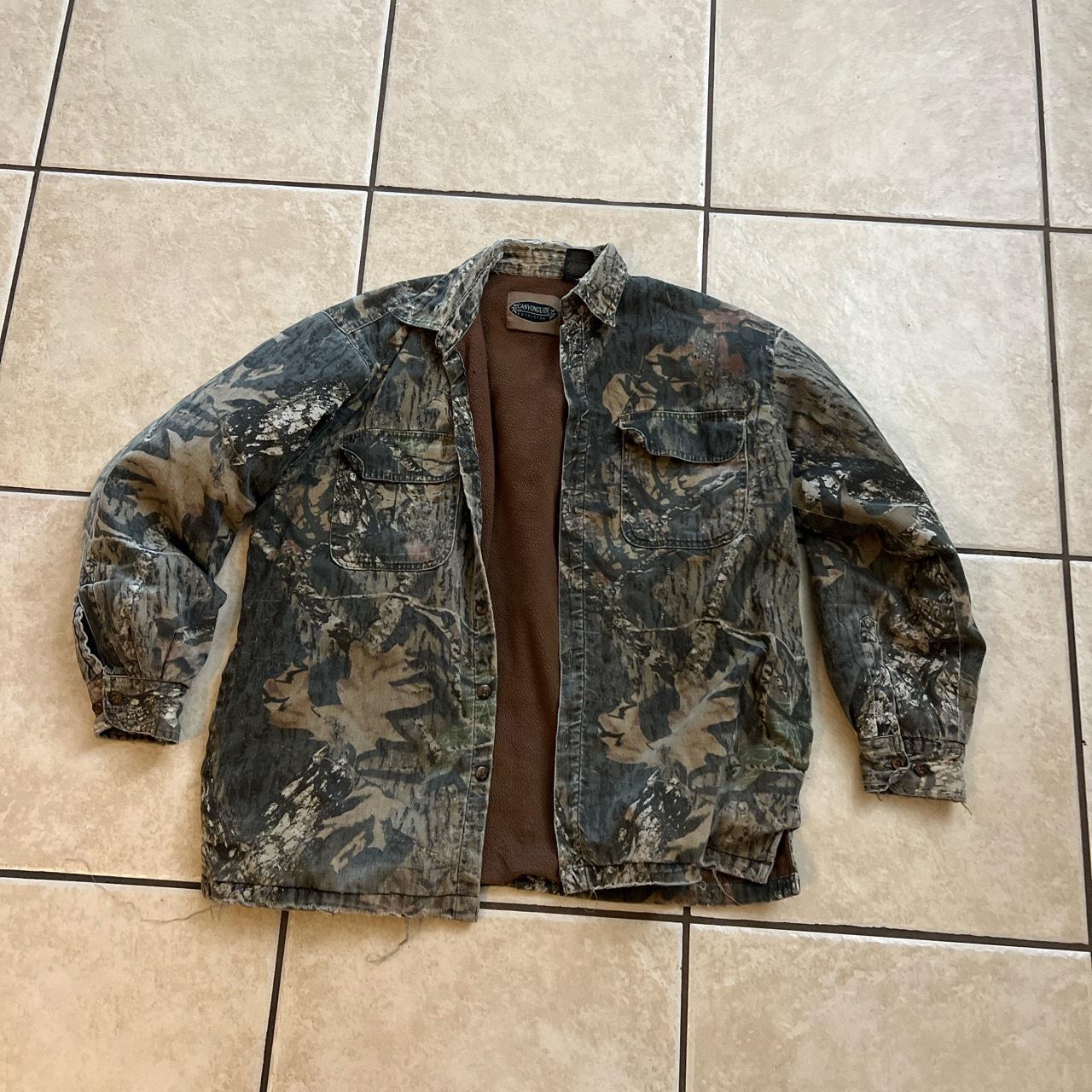 Crazy Vintage Camo Workwear Jacket Grunge Skater... - Depop