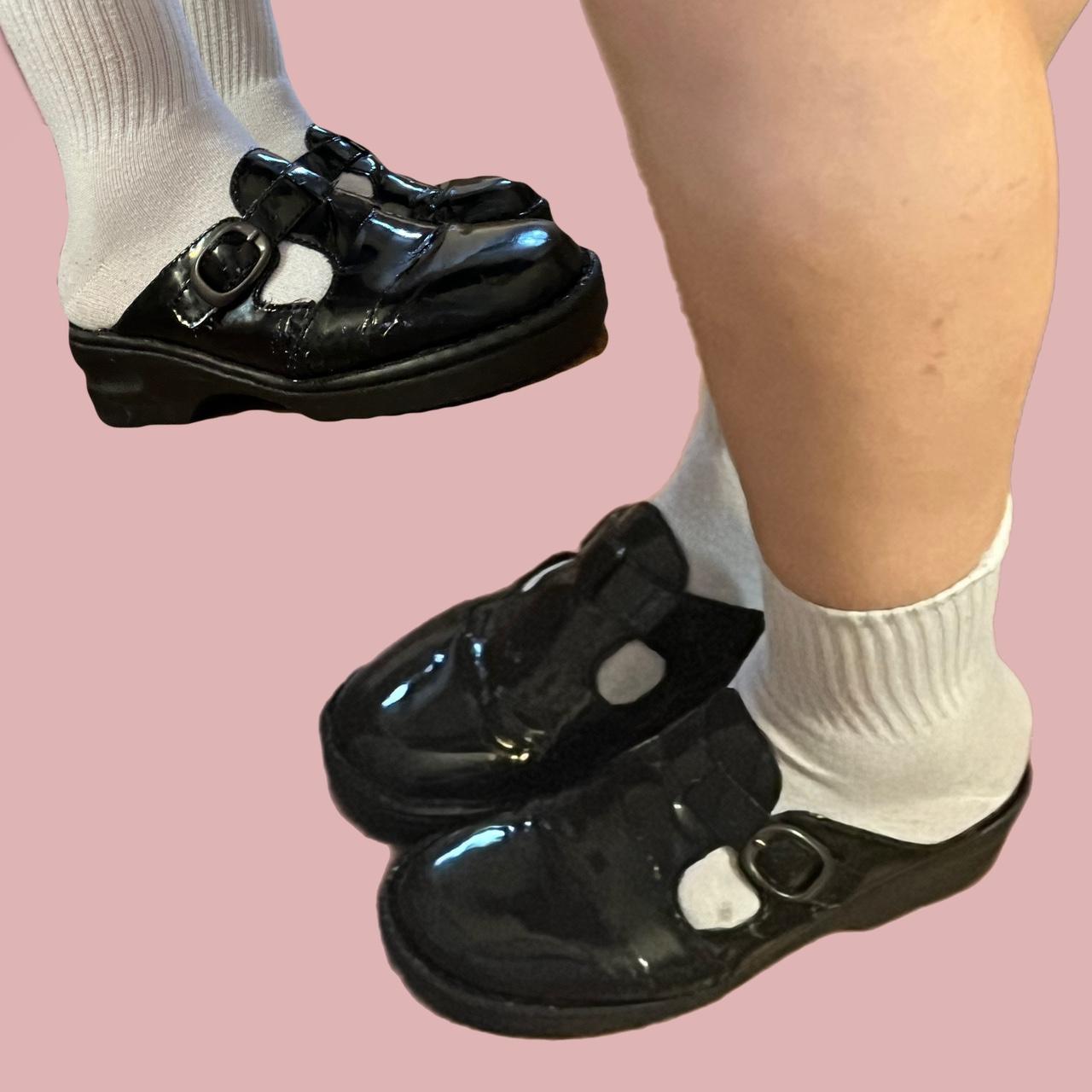 b.o.c vintage buckle clogs size 8, probably... - Depop