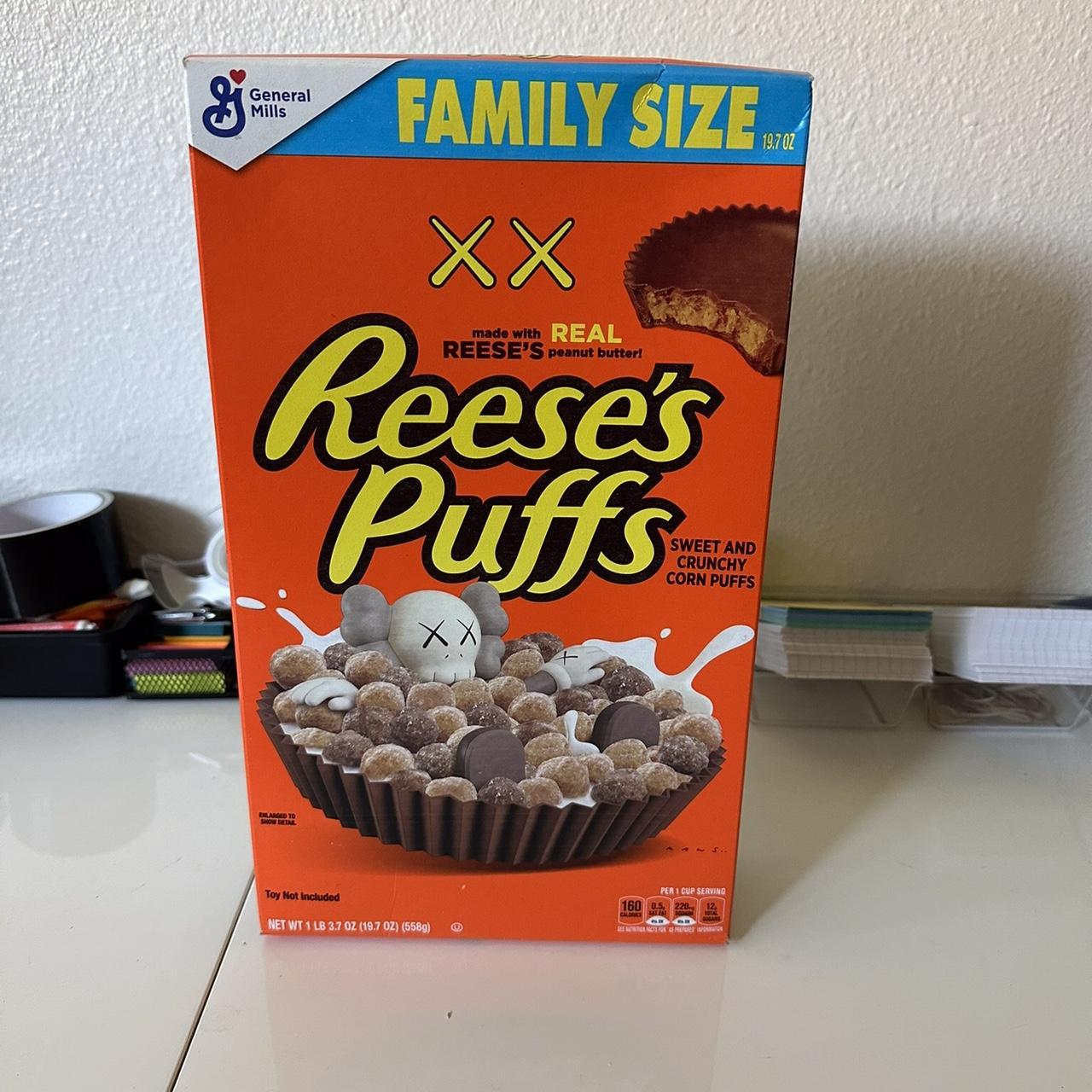 KAWS Reese’s Puffs - Depop