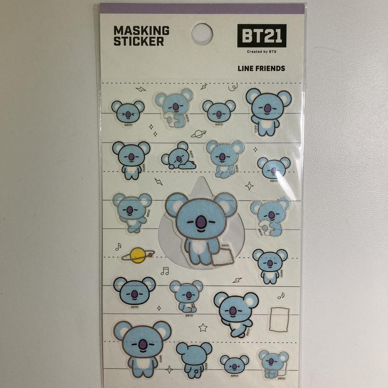 bt21 koya masking sticker pack - unopened -... - Depop