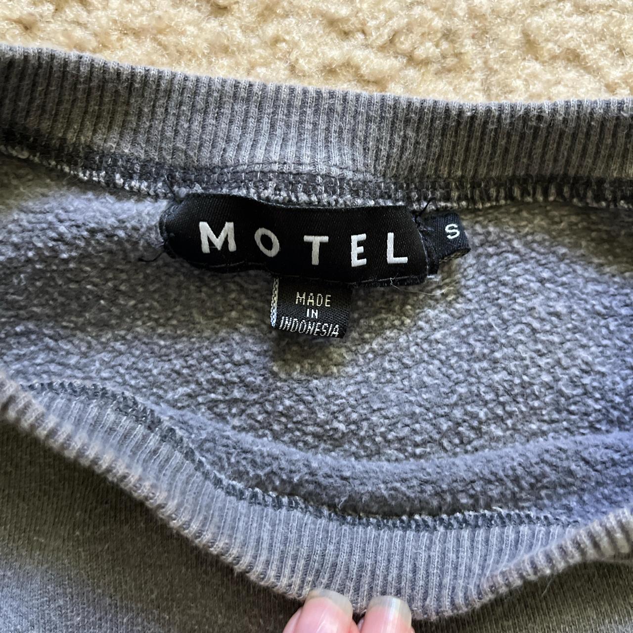 motel rocks angel crewneck, oversized size small,... - Depop