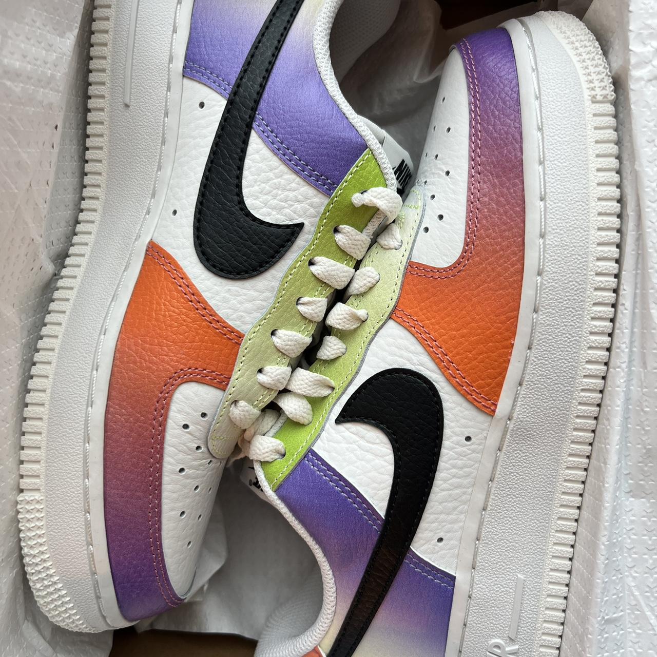 Nike Air Force 1 AF1 Multi-Color Gradient size 6.5w... | Depop
