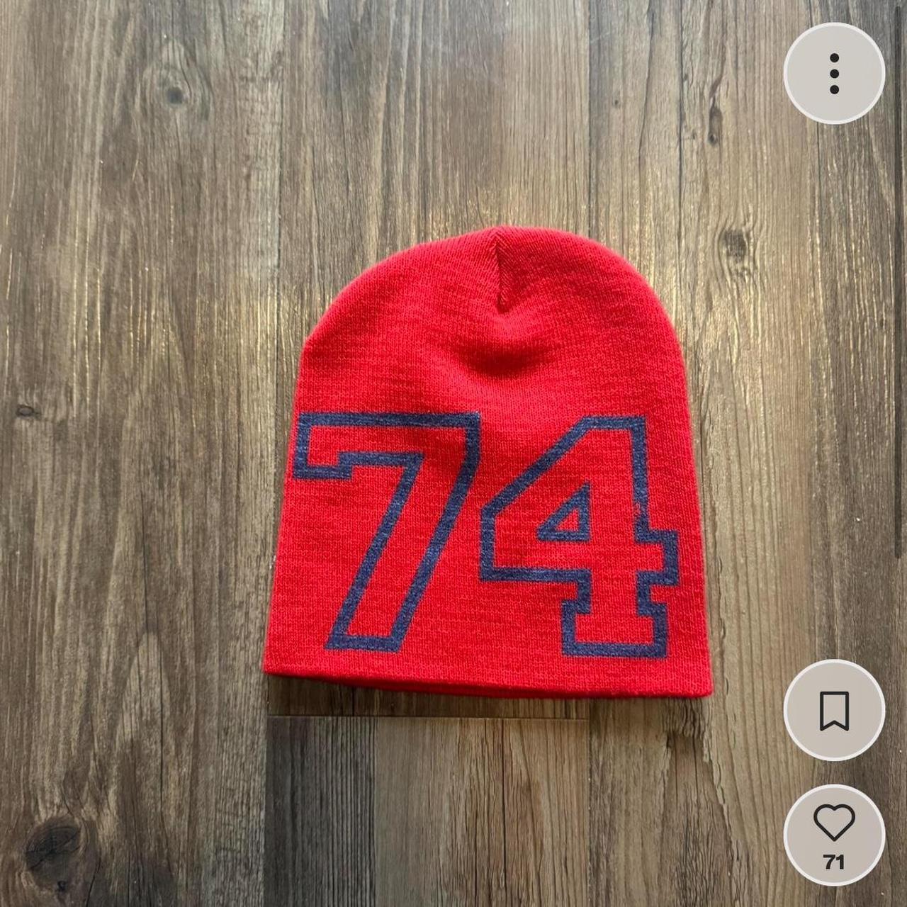 74 is war beanie seventyfouriswar - Depop
